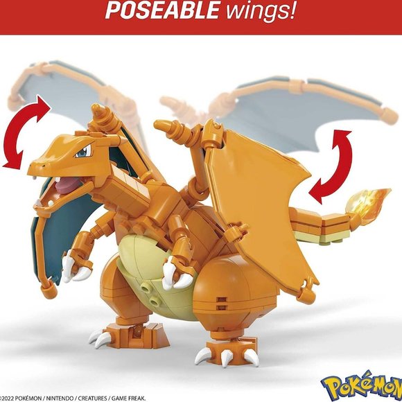 Mega | Toys | New Charizard Mega Pokmon Action Figure Building Toys Set ...